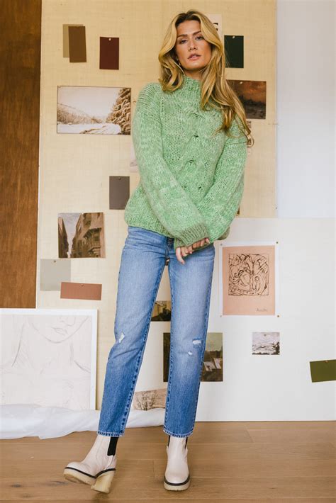 Anastasia Knit Sweater In Green Böhme