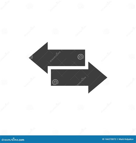 Het Pictogram Van De Pijl Isoleert Op Witte Achtergrond Vector Stock