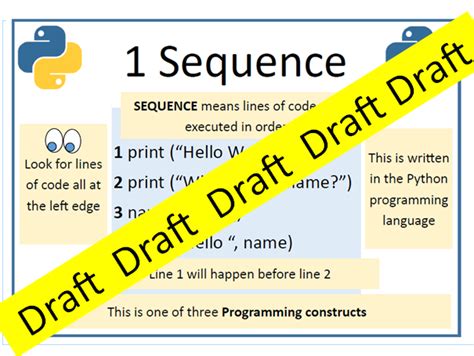 Python Programming Essentials Postersknowledge Mat Teaching Resources