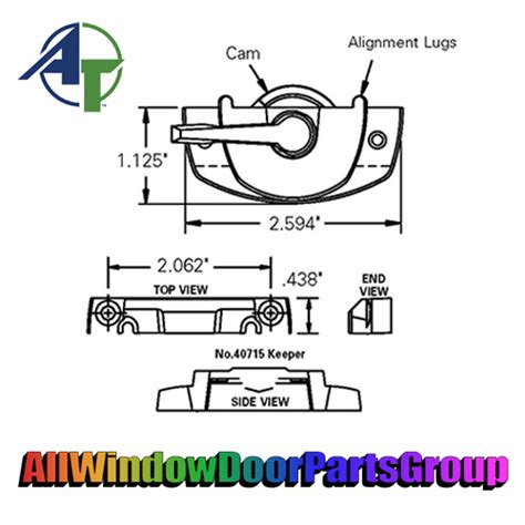 Window Cam Locks And Keeper Assembly All Window Door Parts