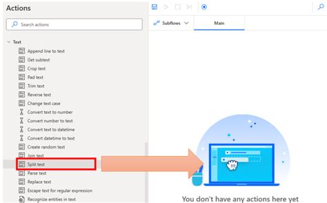 Split Text Action Power Automate Desktop Kaizen Personal Computer Work