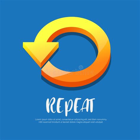 Repeat Icon Stock Illustration Illustration Of Indicator 12096458