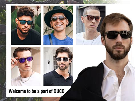 Mua Duco Mens Luxury Carbon Fiber Temple Polarized Sunglasses For Men