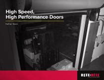 Porte à enroulement FasTrax Clean Rite Hite en aluminium anodisé