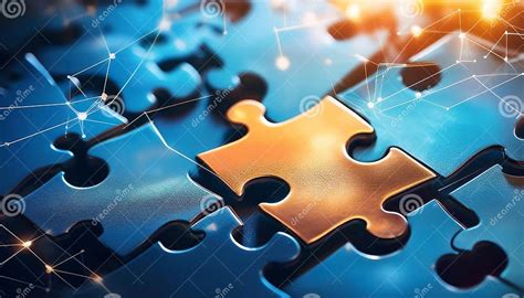 Problem Solving And Puzzle Pieces Featuring Symbols Like Interconnected Puzzle Pieces A
