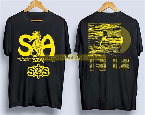 Sza Sos Tour T Shirt Sza Merch 2023 2sides Sold By Daniecohen Sku