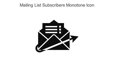 Mailing List Subscribers Monotone Icon In Powerpoint Pptx Png And Editable Eps Format Ppt