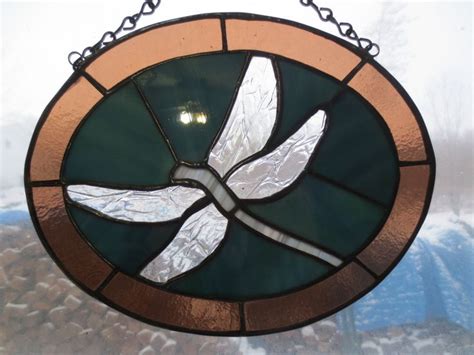 Dragonfly Stained Glass Suncatcher Etsy