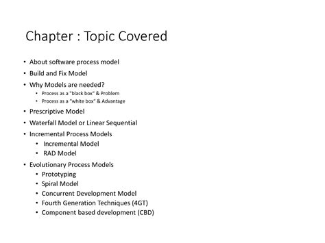 SOLUTION Chapter 3 Software Process Model Studypool