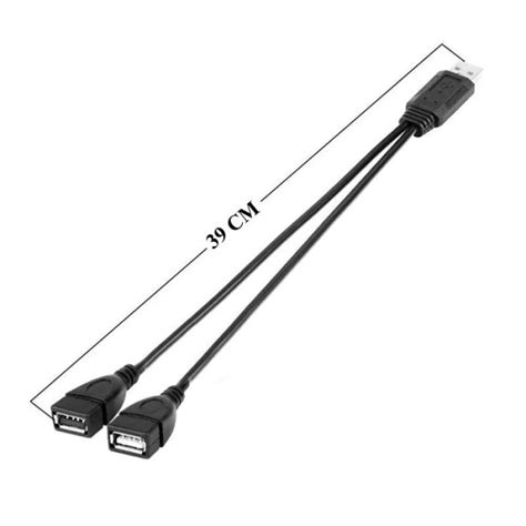 Jual Usb A Male Ke Dual Usb Female Jack Y Splitter Hub Di Seller