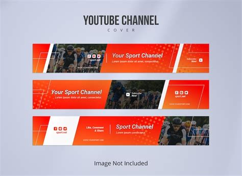 Portada Del Canal De Youtube Para Deportes Vector Premium