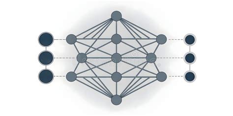 Complex Neural Network Visualization Interconnected Nodes Illustrate Advanced Data Processing