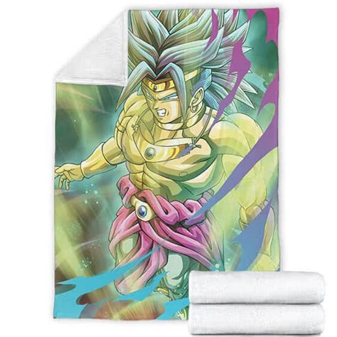 Dragon Ball Old School Broly Artwork Wonderful Cozy Blanket