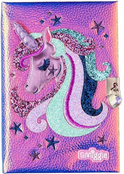 Smiggle Unicorn A5 Lockable Notebook Smiggle Notebook 1498093 Hd