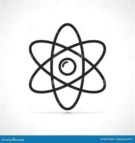 Science Or Atom Line Icon Stock Vector Illustration Of Symbol 264191821