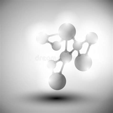Abstract Background Vector Illustration Structure Of The Molecule Stock Vector Illustration Of