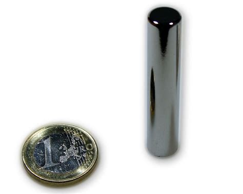 Stabmagnet Ø x mm Neodym N vernickelt MagnetMax de