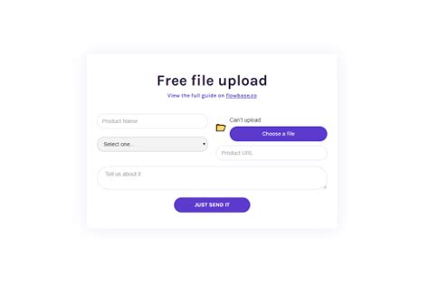Flowbase File Upload Webflow