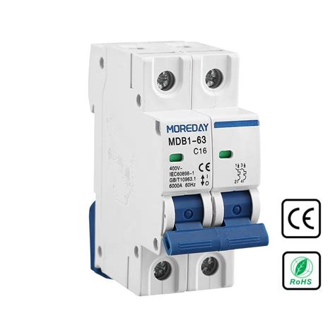 Mcb New Model Dz47 1p 2p 3p 4p Ac Dc Mcb For Protecting Equipments Against Overload And Short
