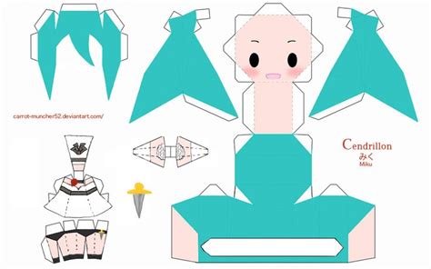 Deviantart More Like Chibi Vocaloid Seeu Papercraft By Tsunyandere