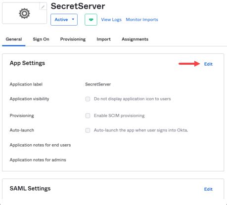 Configuring SAML Okta