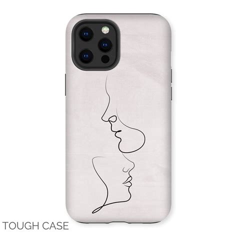 Couple Line Art Phone Case With Free UK Europe Delivery