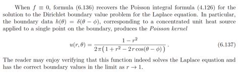 solved 6 3 20 prove directly that the poisson kernel
