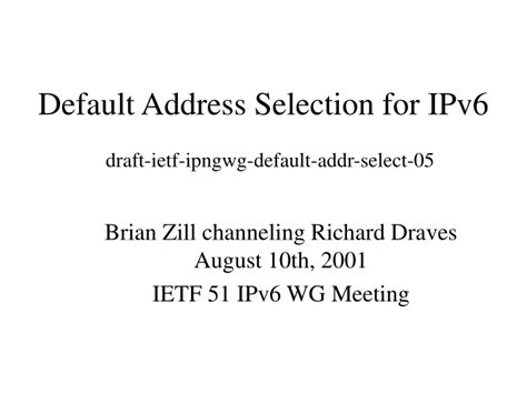 PPT Default Address Selection For IPv6 PowerPoint Presentation Free Download ID 9428682