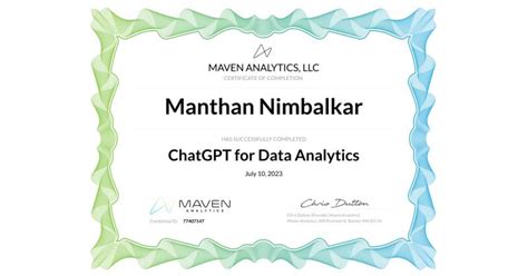 Manthan Nimbalkar On Linkedin Chatgpt For Data Analytics • Manthan