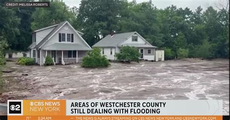 Westchester County Waking Up To Major Flooding Cbs New York
