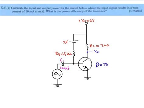 Solved Q A Calculate The Input And Output Power For The Chegg