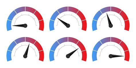 Premium Vector Set Of Speed Testers Illustration Internet Downloading