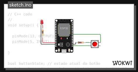 Exemplo Bounce Wokwi Esp Stm Arduino Simulator