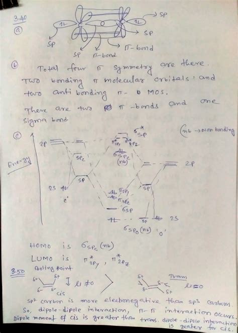 [solved] 3 40 A Draw The Orbital Picture For C O Showing The
