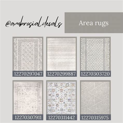 𝙰𝚛𝚎𝚊 𝚛𝚞𝚐𝚜 Ambrosialdecals You Can Find These Decals In My Inventory