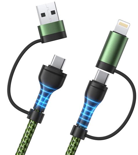 Xuduo 4 In 1 Usb C Multi Charger Cable 60w 3 1a 6ft For Iphone