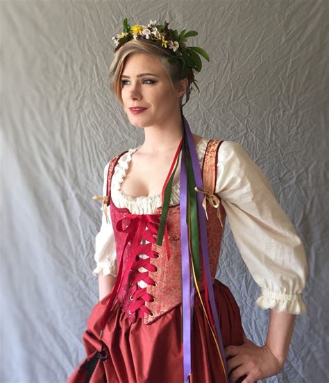 4 Color Renaissance Festival Wench Corset Bodice Underbust Etsy