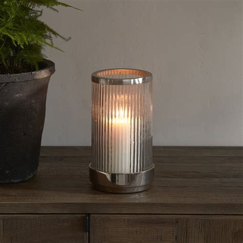 Riviera Maison Windlicht Glas Met Ribbel Kaarsenhouder Voor Stompkaarsen RM Bol