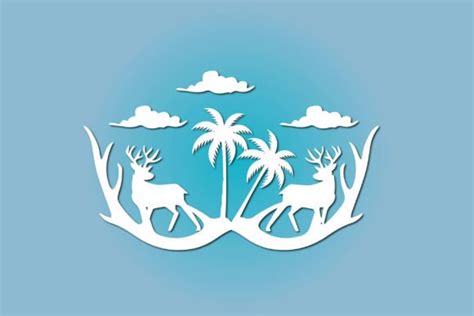 Deer Hunting Forest Svg Design Graphic By St · Creative Fabrica