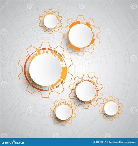 Vector Abstract Background Technology Innovation Stock Vector