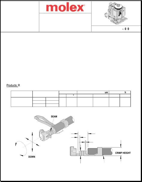 0639029000 Spec Sheet By Molex Datasheet Digikey