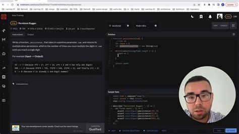 Javascript решение задачи с Codewars Persistent Bugger смотреть видео онлайн от Уникальные