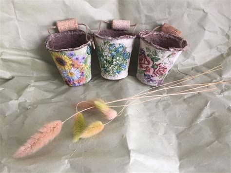 Мини ведерки для интерьера подарков I 2024