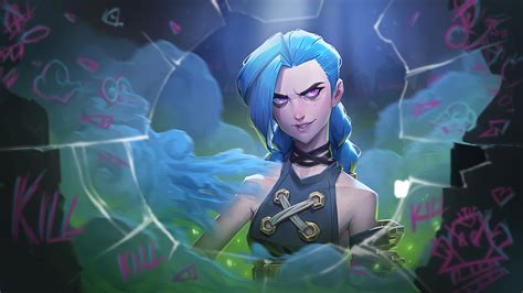 Arcane Jinx Netflix Series Lol Art 4k Hd Wallpaper Rare Gallery