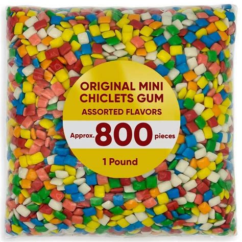 Original Mini Chiclets Gum For Bubble Machine 1 Pound Candy Approx 800 Pieces 4870205777