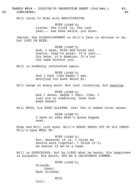dear billy byler scene script 2 2 acting scripts uncommon words screenplay writing