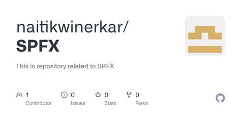Github Naitikwinerkarspfx This Is Repository Related To Spfx