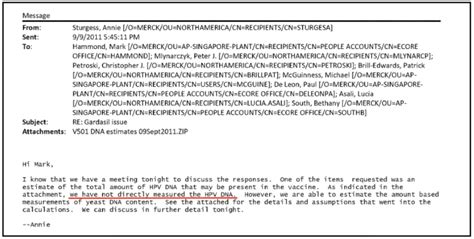 Internal Emails Reveal Mercks Negligence In Gardasil Safety Testing