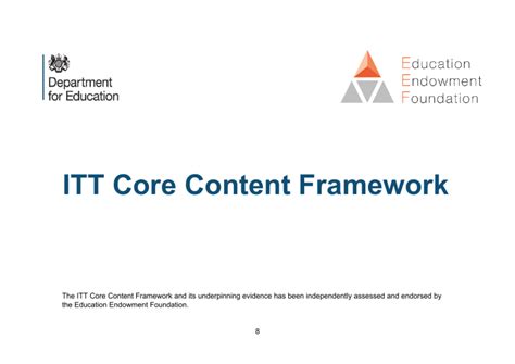 Itt Core Content Framework