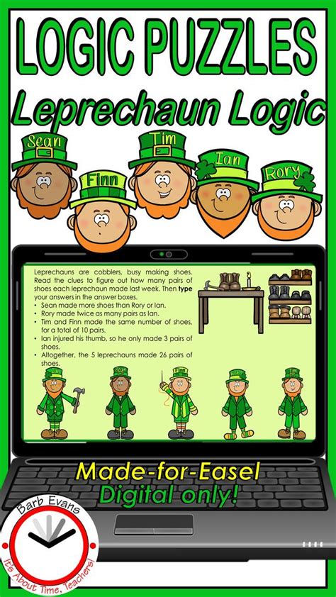 Logic Puzzles For St Patricks Day Critical Thinking Sudoku Algebraic
